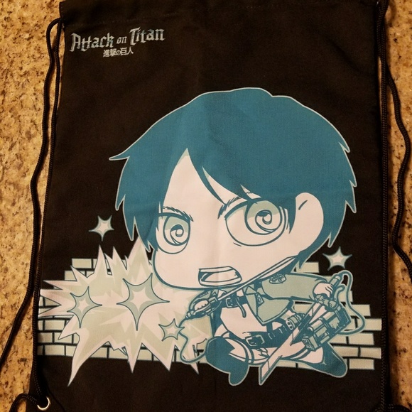 Bags | Attack On Titan Drawstring Bag | Poshmark